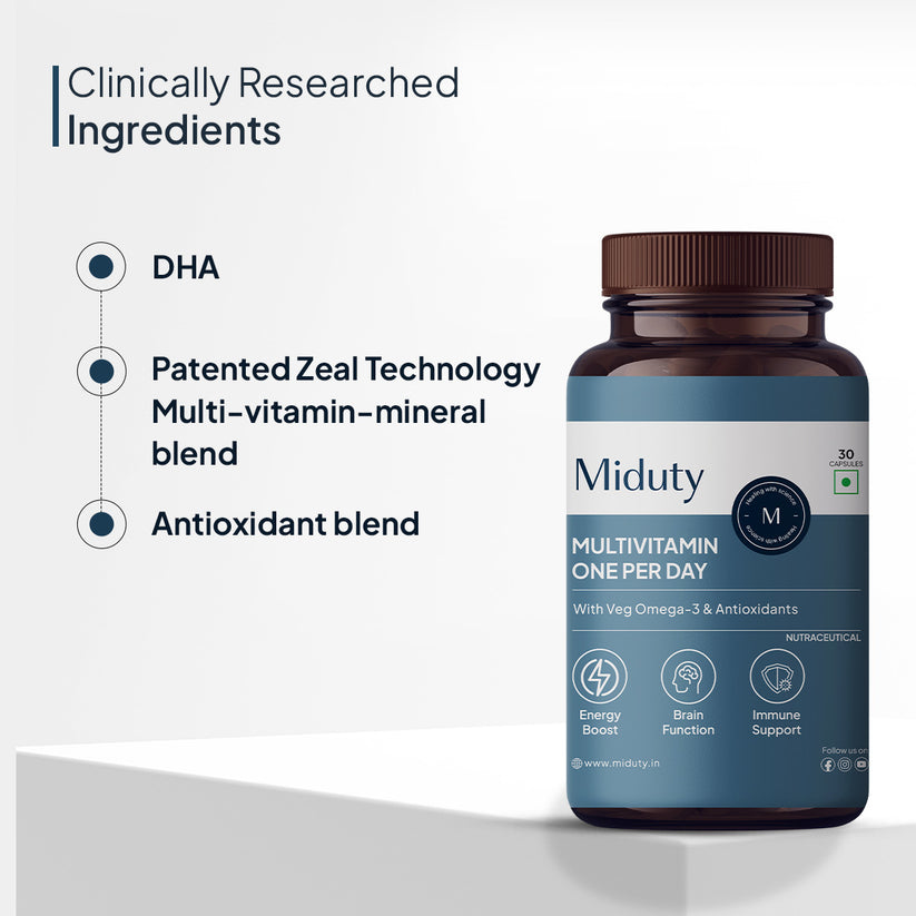 Multivitamin Supplement - Complete Daily Nutrient Support – Miduty